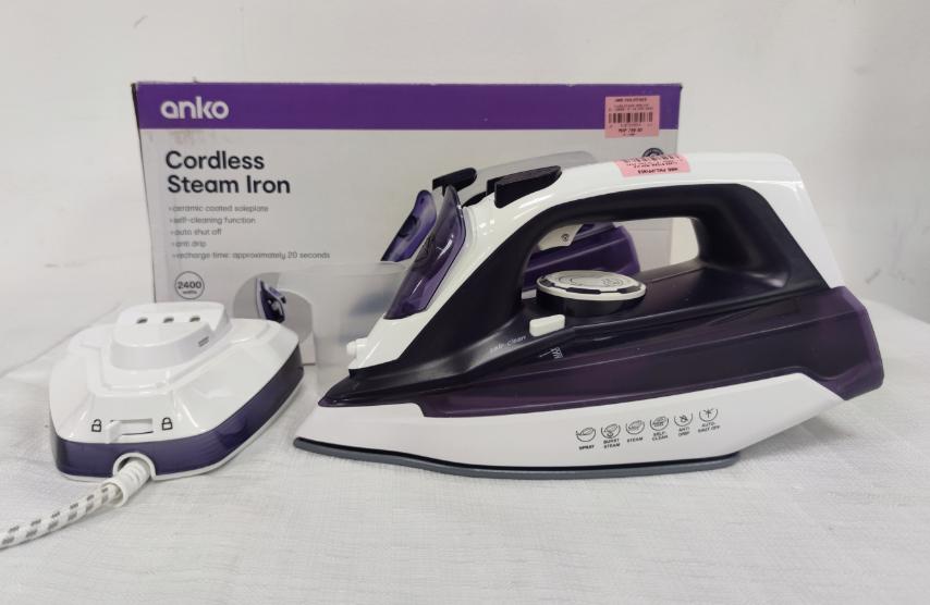 Anko Cordless Steam Iron SL-2055B-D-24 220V | HMR Shop N' Bid