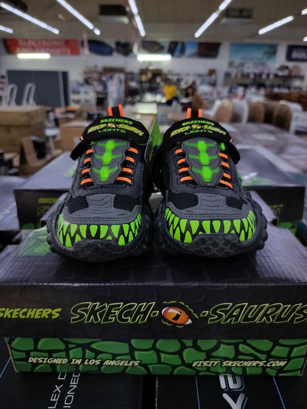 Skechers Skech-O-Saurus Lights Dino Tracker Kids Shoes 400112L Size 11 ...