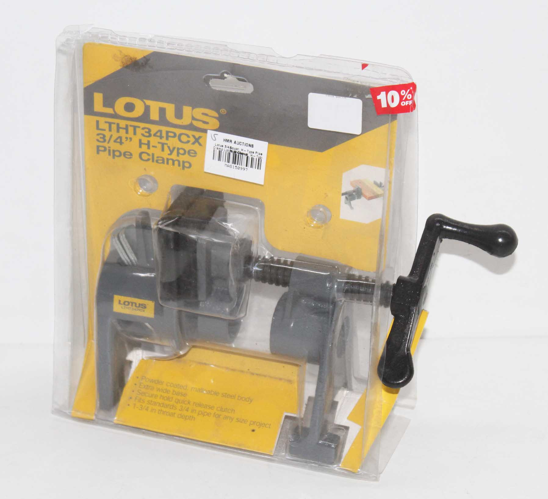 Lotus 3/4" H-Type Pipe Clamp - Lotus 3/4" H-Type Pipe Clamp | HMR Shop ...
