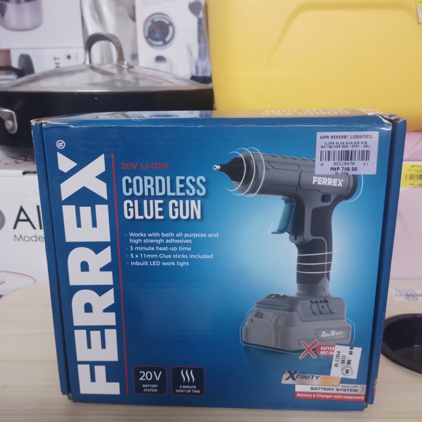Ferrex Cordless Glue Gun | HMR Shop N' Bid