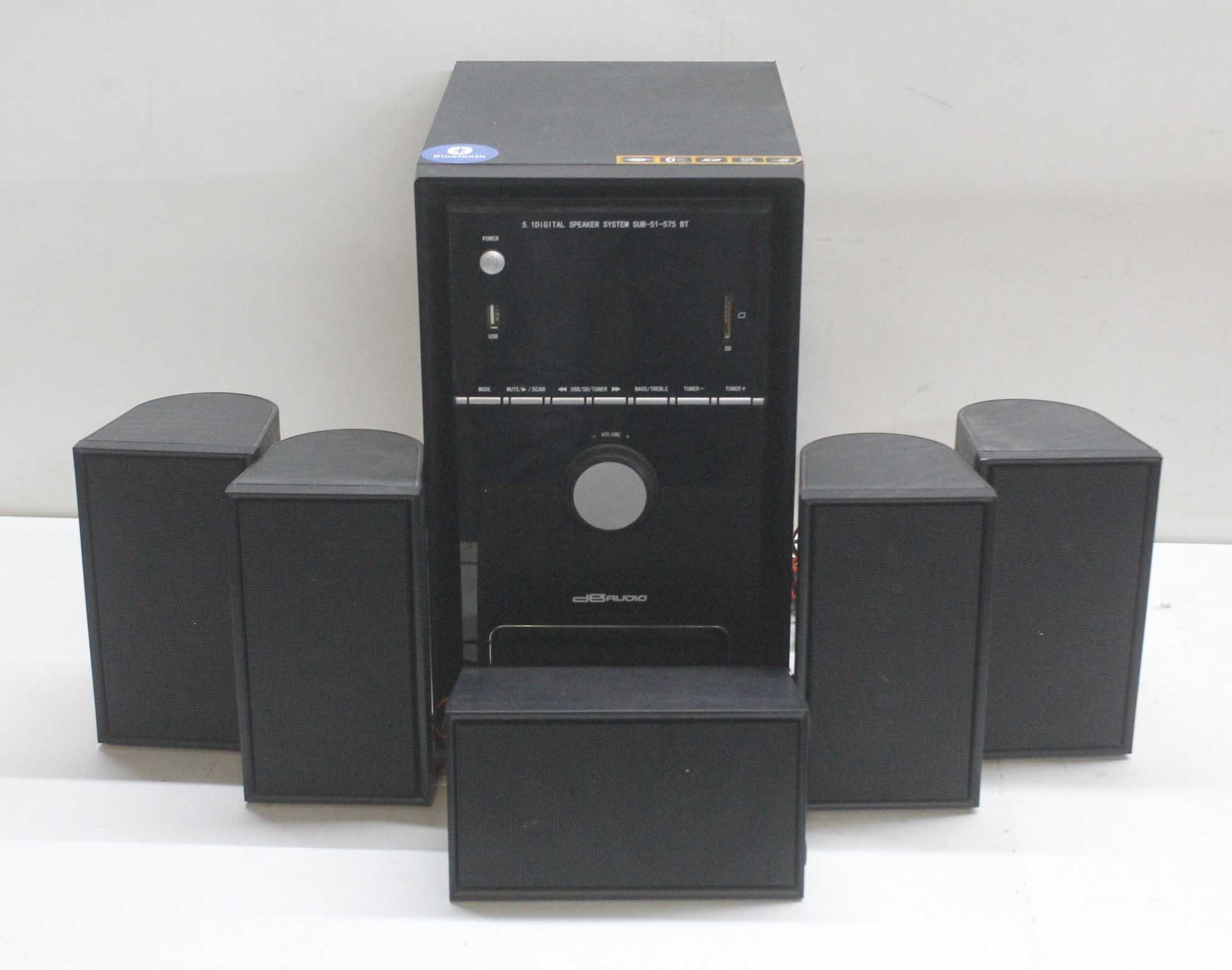 DB Audio 5.1 Channel Home Theater With USB And Card Reader Bluetooth ...