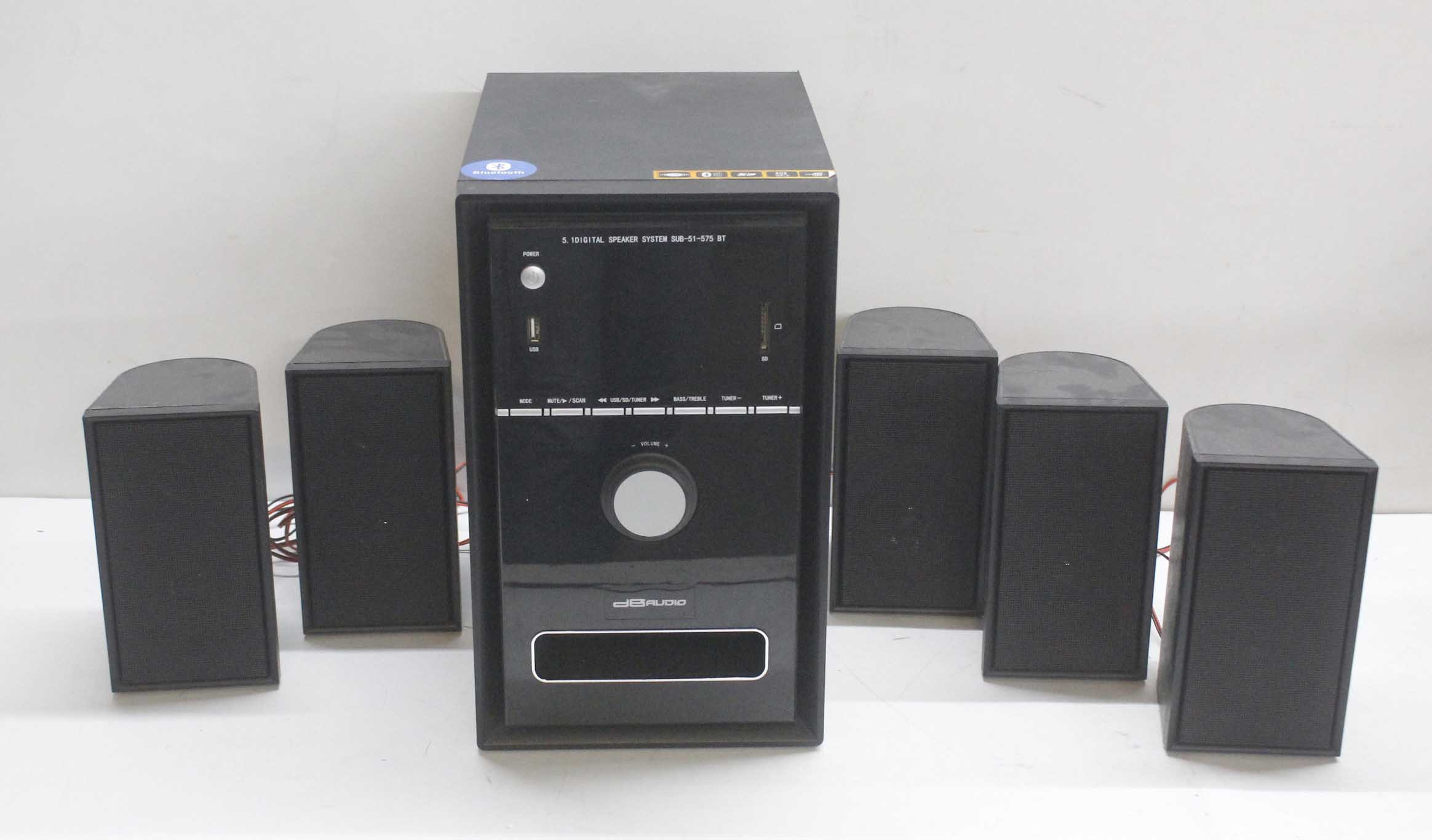 DB Audio 5.1 Channel Home Theater With USB And Card Reader Bluetooth ...