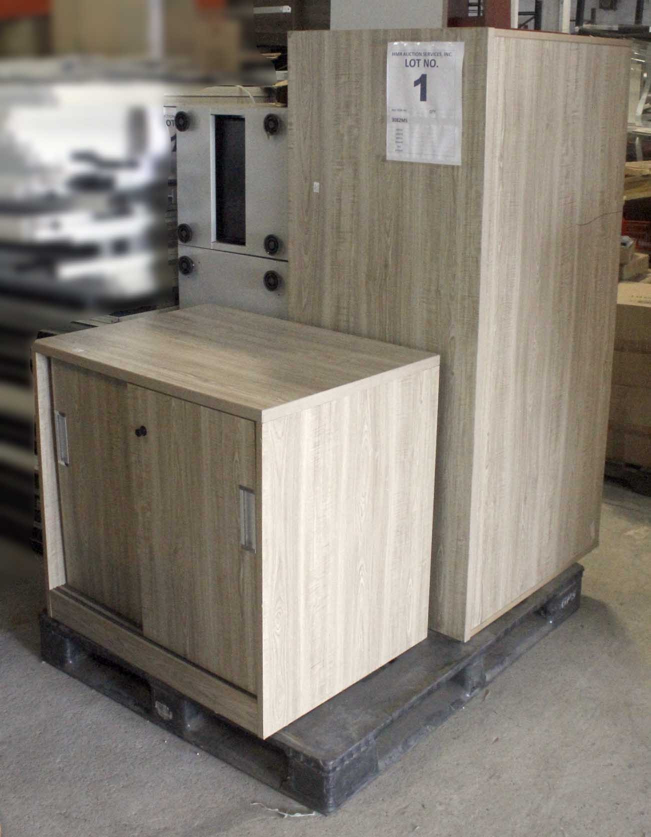 Steel Cabinet, Trash Bin, Partitions, Round Table and Assorted ...