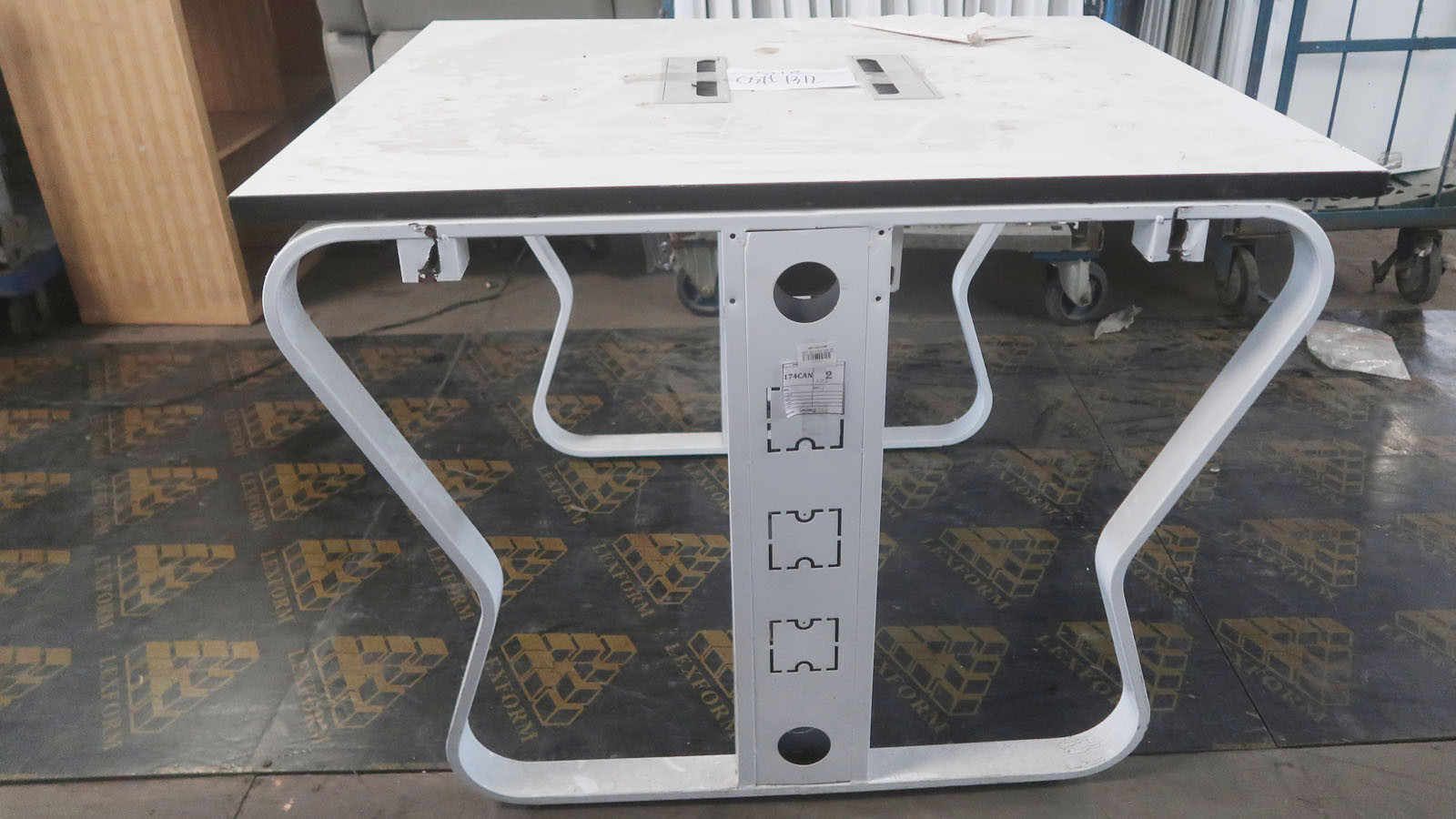 Office Table Wooden Metal Base - Office Table Wooden Metal Base | HMR ...