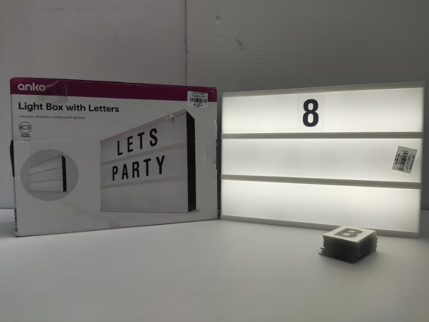 Anko Light Box with Letters 42913337 | HMR Shop N' Bid