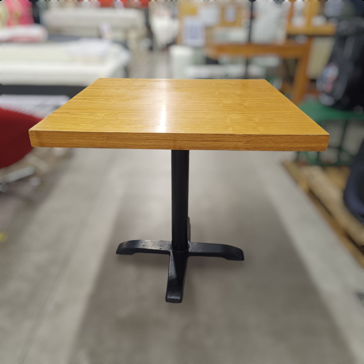 2 Seater Pantry Table 80x80x76cm Steel Base Asis Used | HMR Shop N' Bid