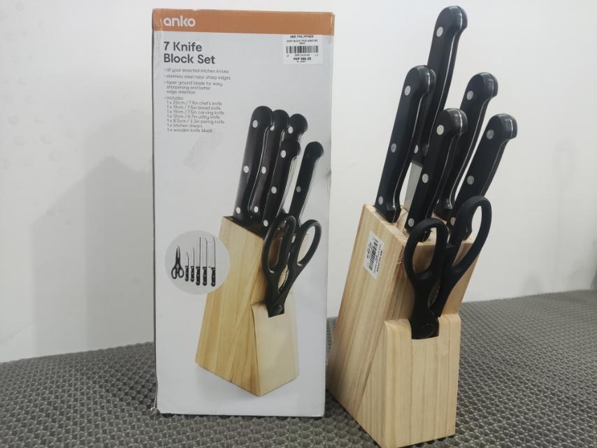 Anko Knife Block Set 42847250 | HMR Shop N' Bid