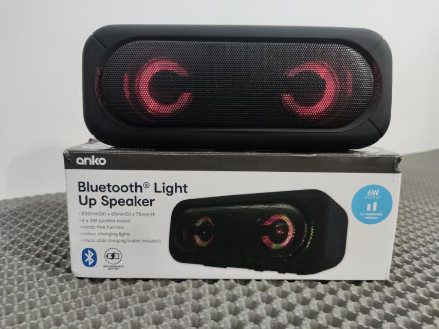 Anko Bluetooth Light Up Speaker 42963516 | HMR Shop N' Bid