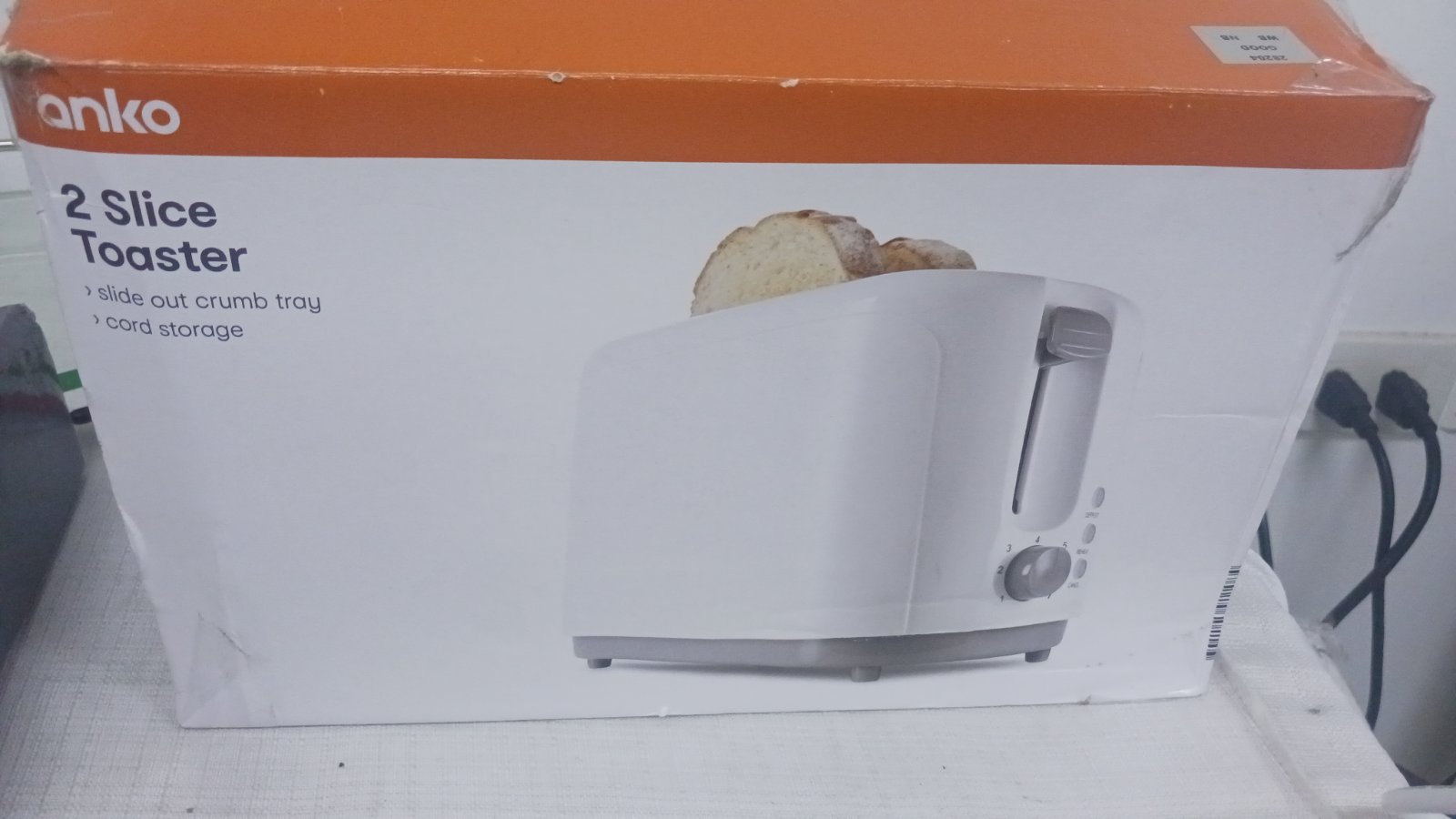 Anko 2 Slice Plastic Toaster 220V TA01106-SA | HMR Shop N' Bid