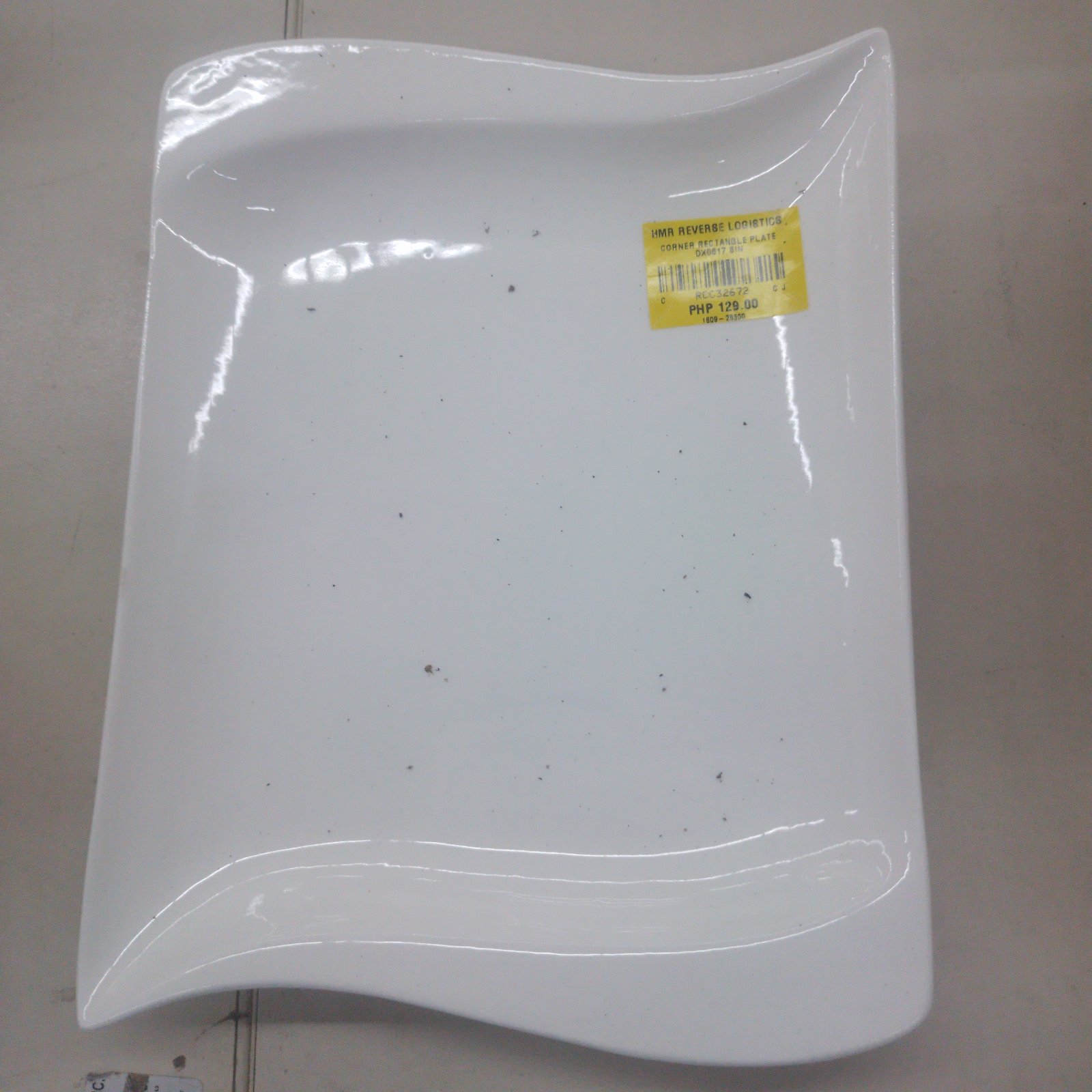 Corner Rectangle Plate | HMR Shop N' Bid