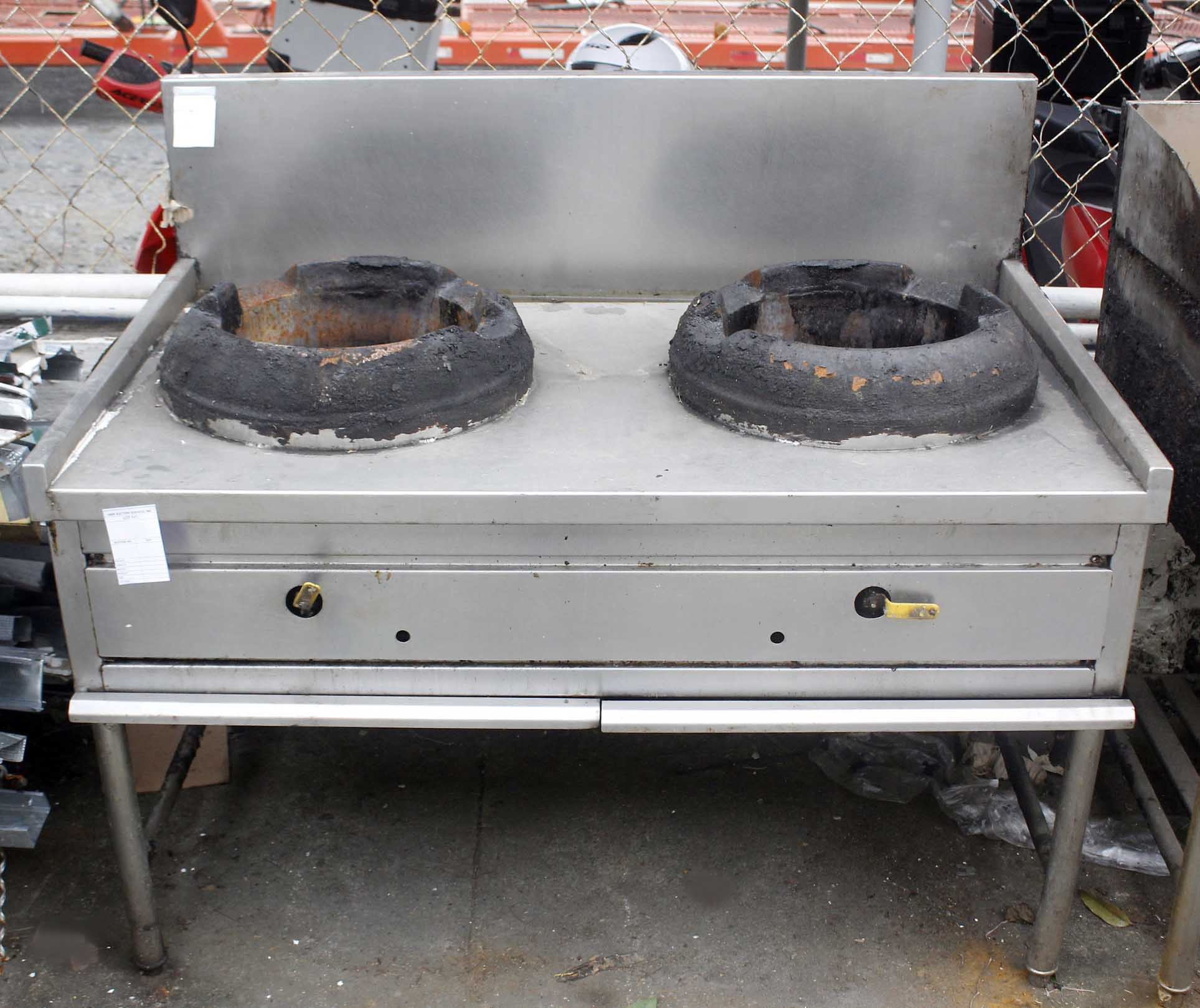 Stainless Steel 2-Burner High Pressure Wok Cook Top — Lot 3 | HMR Shop ...