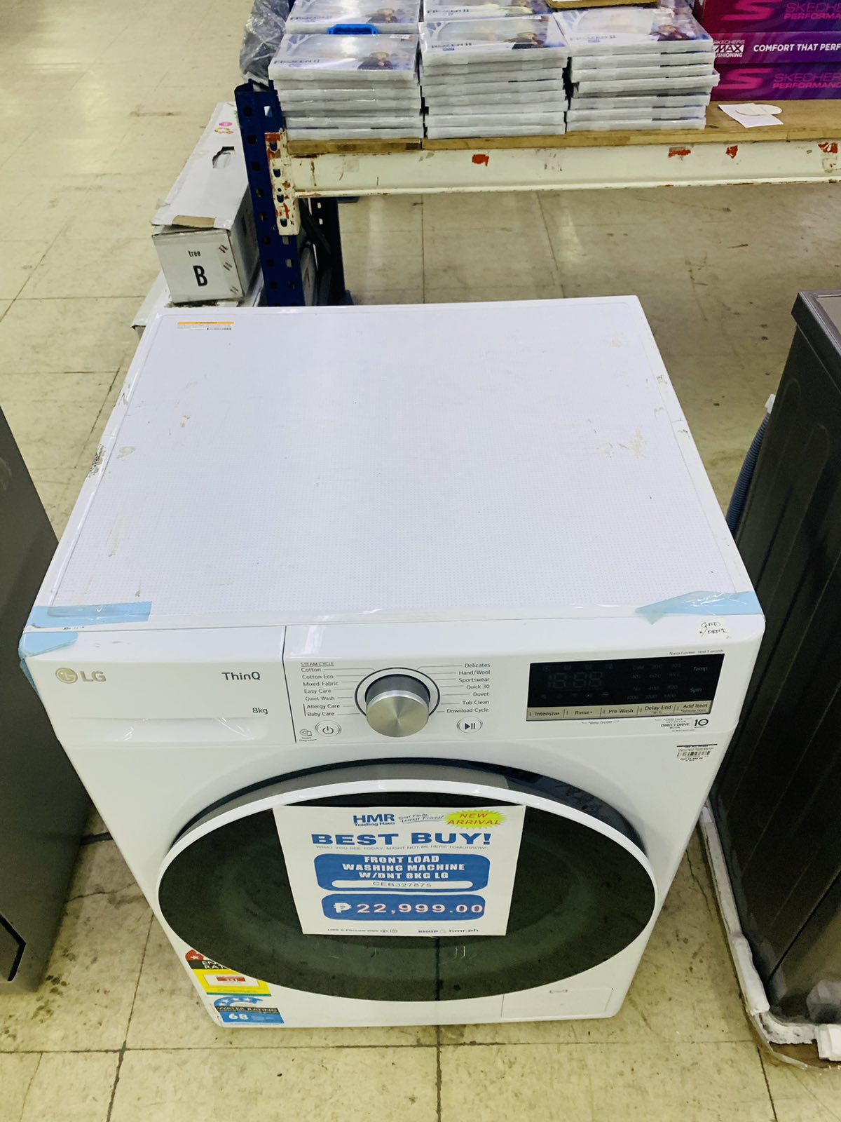 LG Front Load Washing Machine With Steam WV5-1408W 8Kilograms With Dent ...
