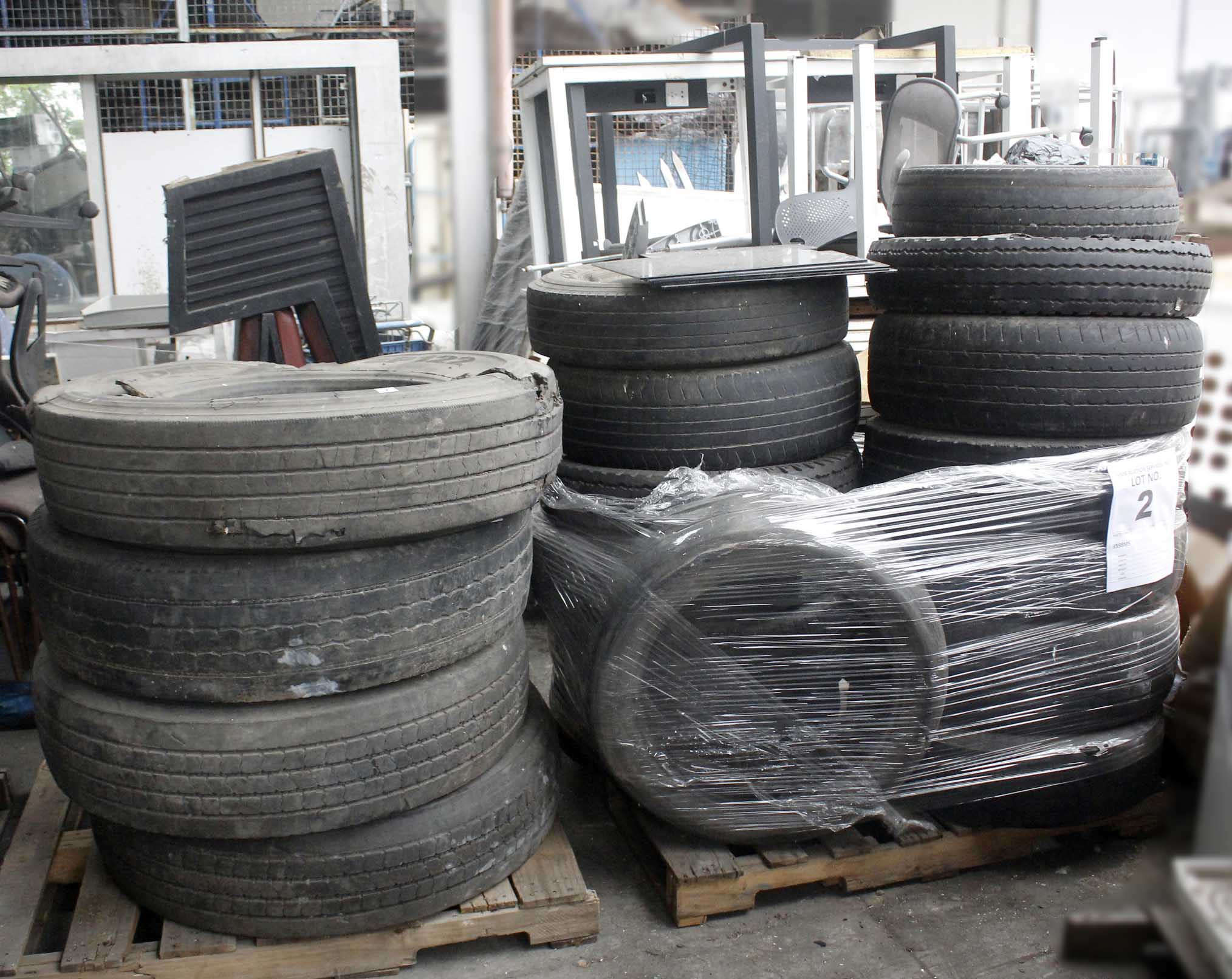 Car Tire, Steel Cabinet, Golf Clubs, Fire Extinguisher, Table Top and ...
