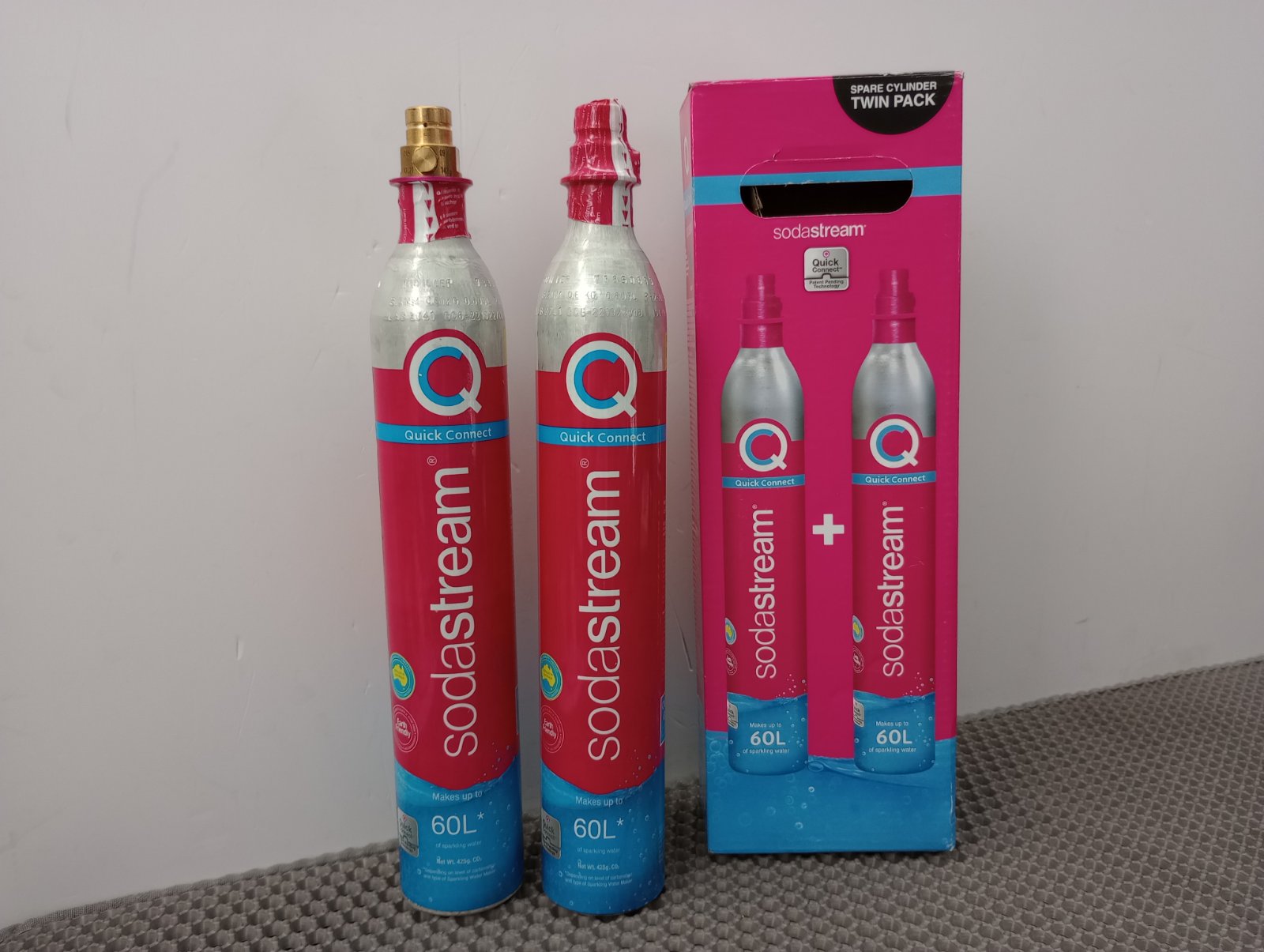 Sodastream Spare Gas Cylinder Set of 2 60L | HMR Shop N' Bid