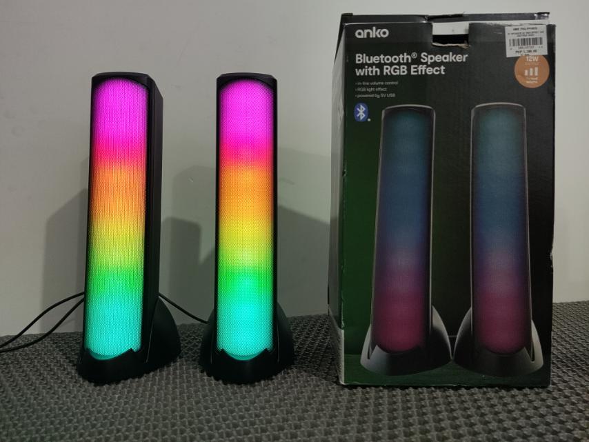 Anko Wired Bluetooth Speaker with RGB Effect 43277629 | HMR Shop N' Bid