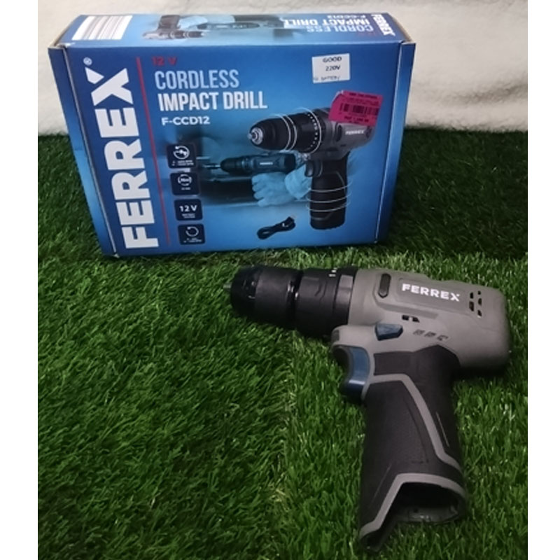 Ferrex Cordless Impact Drill F-CCD12 – As-is | HMR Shop N' Bid