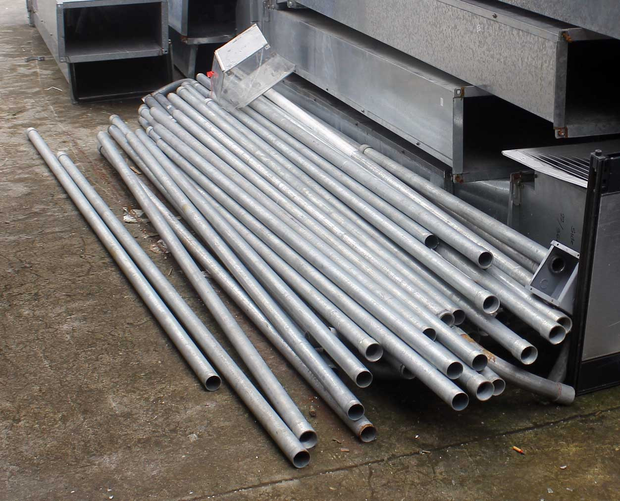 Assorted Air Handling Unit, Ducting System, Pipe and Metal Scrap (1 Lot ...