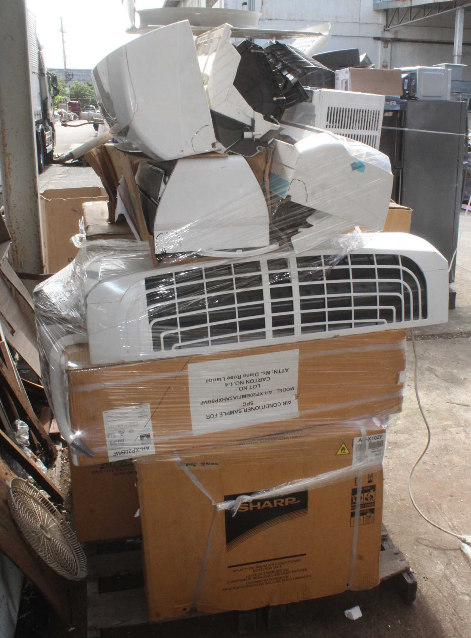 Sharp Aircon and Assorted Scrap Items (1 Pallet) - Sharp Aircon and ...