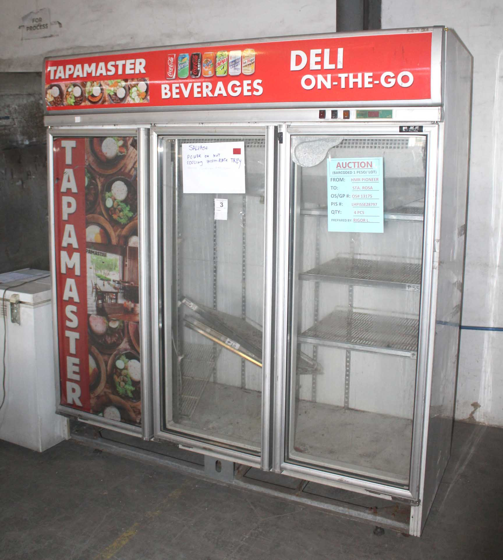 Ruey Shing 3 Door Beverage Chiller EW-512 - Ruey Shing 3 Door Beverage ...