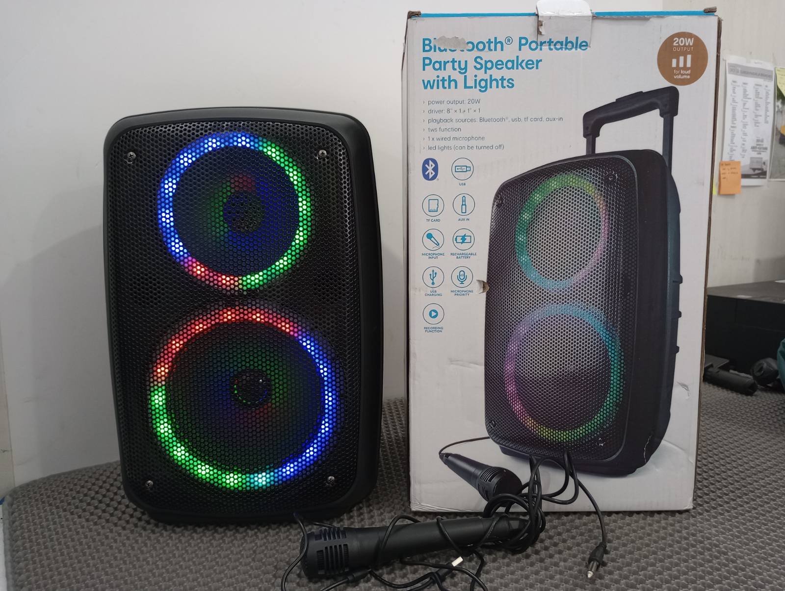 Anko Bluetooth Portable Party Speaker 43430956 | HMR Shop N' Bid