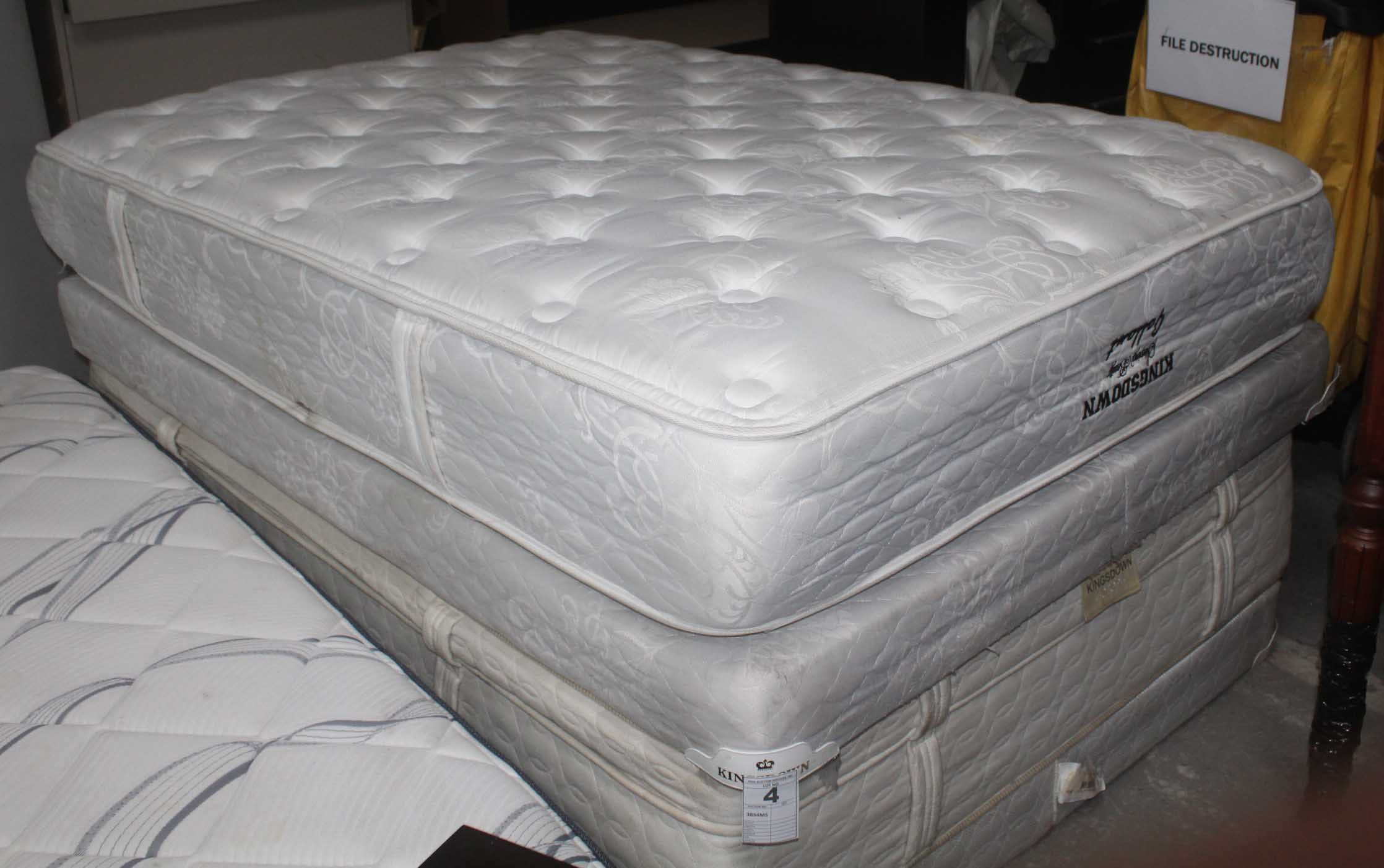 Home Furniture and Appliances - Lot 4 - Kings Down Bed Mattress And Box ...