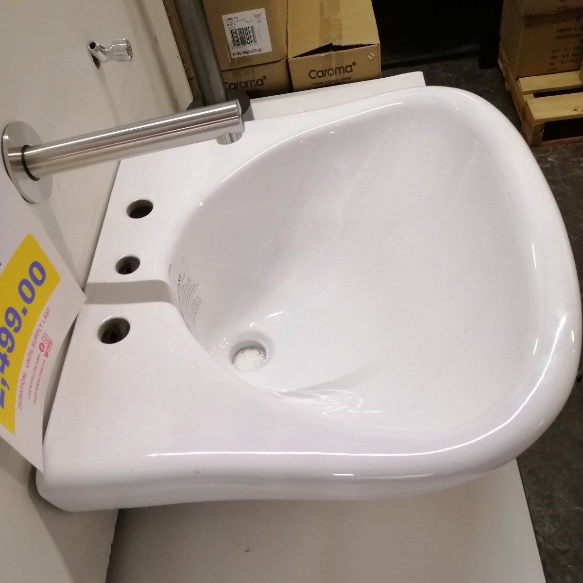Caroma Hospital Basin 3 Hole 814680W | HMR Shop N' Bid