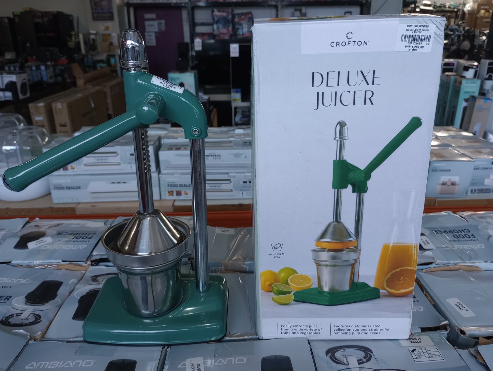 Crofton Deluxe Juicer Dark Green 717033 | HMR Shop N' Bid