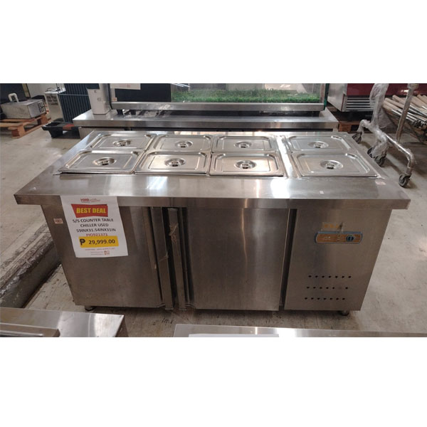 Stainless Steel Counter Table Chiller (Used) | HMR Shop N' Bid