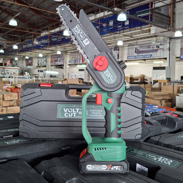 Royal Kensington Volt Cut Pro Portable Chainsaw with Extension Pole TVS ...