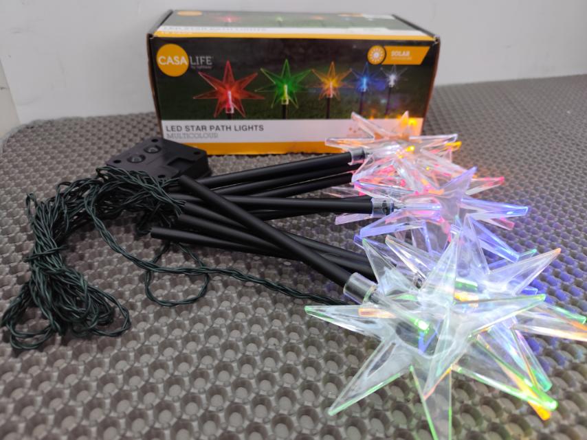 Casalife Solar LED Star Path Lights 10pc 62393 | HMR Shop N' Bid