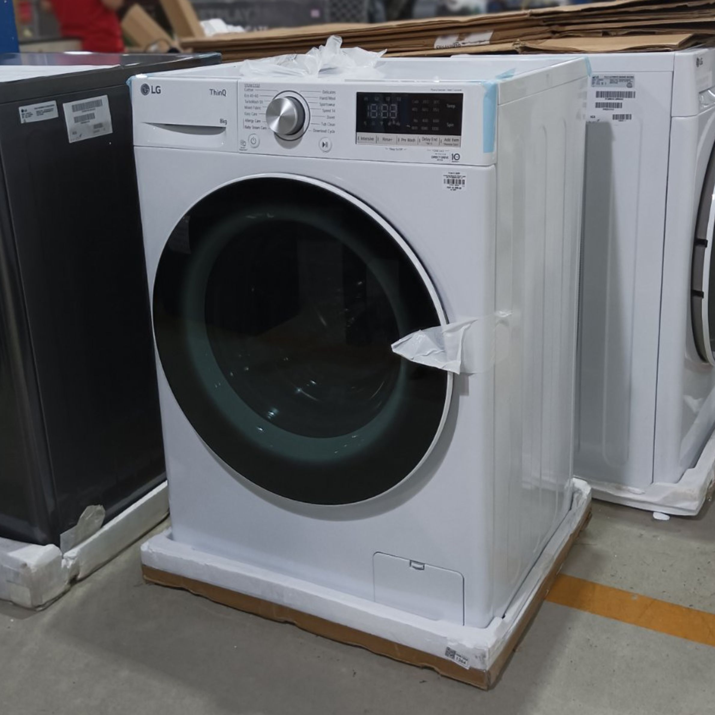 LG Washing Machine Front Load Inverter 8kg FV1208S4W | HMR Shop N' Bid