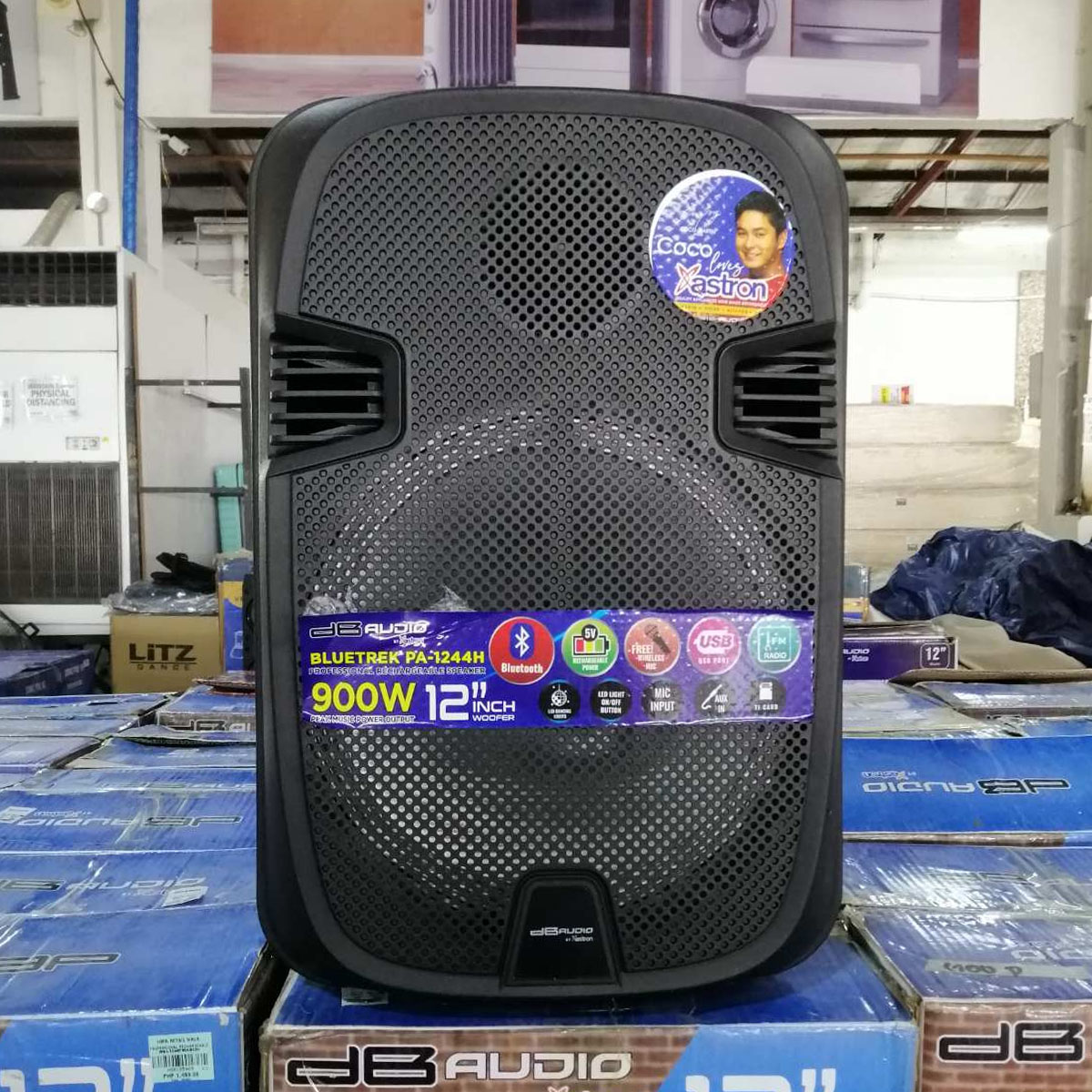 Astron Professional Rechargeable Speaker 900W BLUETREK PA-1244H | HMR ...