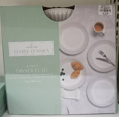 Crofton Festive Classics Dinner Plate 3Pcs 28cm 713408 | HMR Shop N' Bid