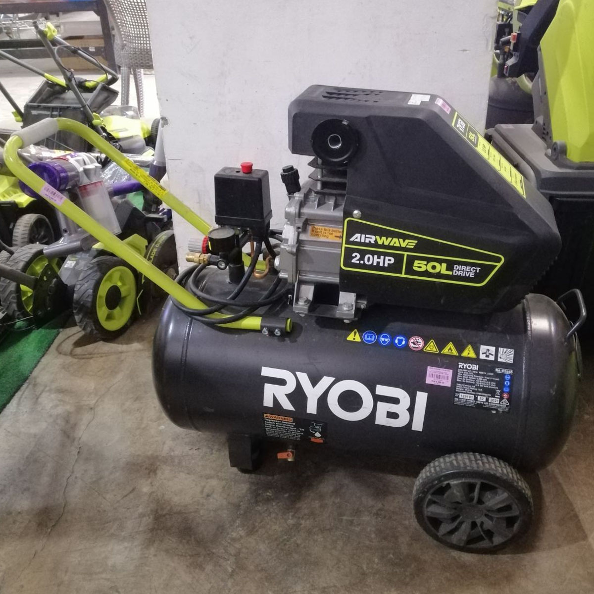 Ryobi Airwave Air Compressor 50L 2.0HP 1500W RA-C2550 | HMR Shop N' Bid