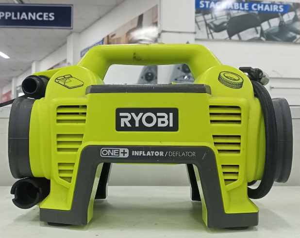 Ryobi Cordless Inflator Deflator With Battery And Charger 4Ah 18v ...