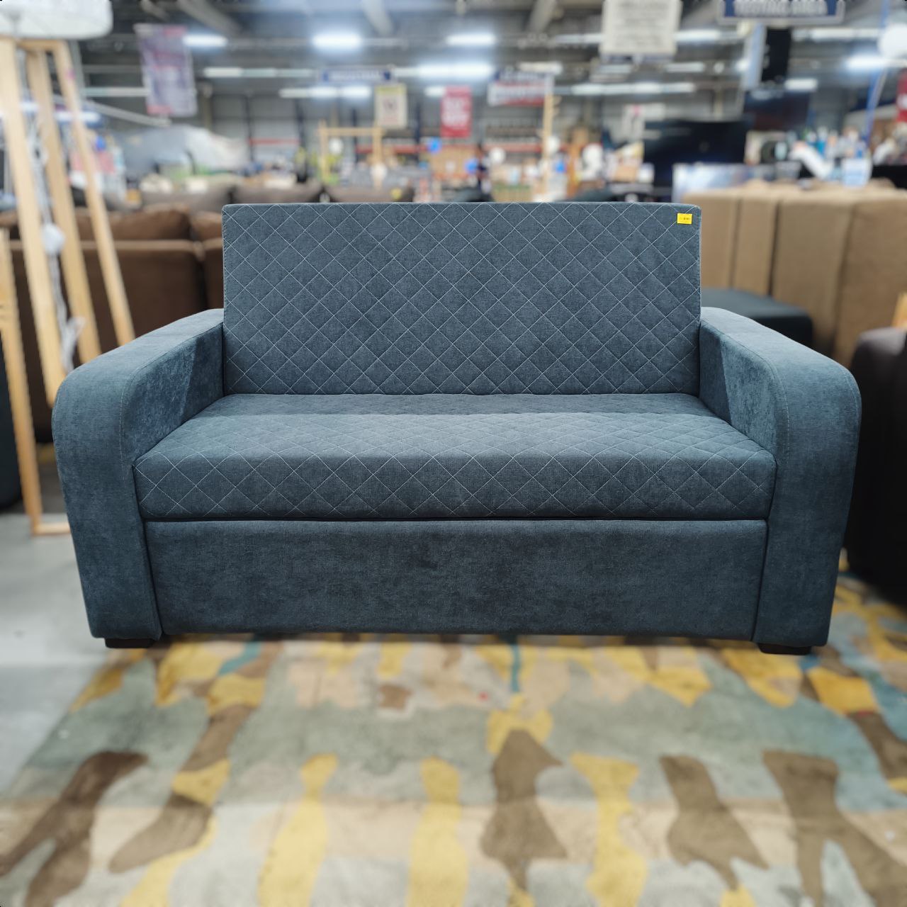 Sofa Bed EU-599 Quilted Gray | HMR Shop N' Bid