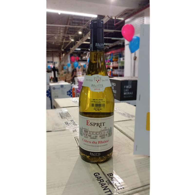 Wine Brotte Esprit-Cotes Du Rhone Blanc 2022 750ML | HMR Shop N' Bid
