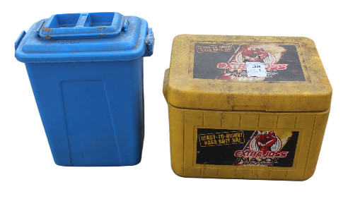 Cooler Ice Box and Water Drum | 2 Units as 1-Lot - Cooler Ice Box and ...