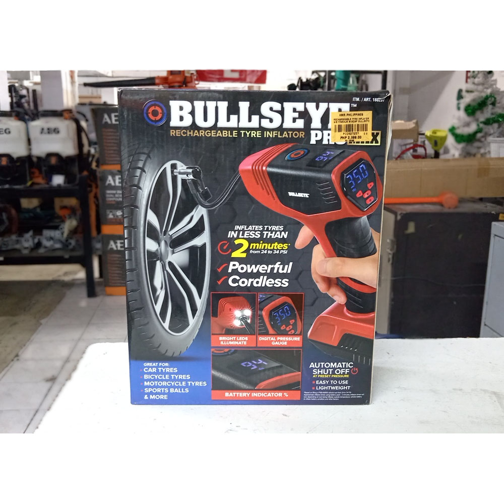 Bullseye Pro Max 1745AUS Rechargeable Tire Inflator | HMR Shop N' Bid