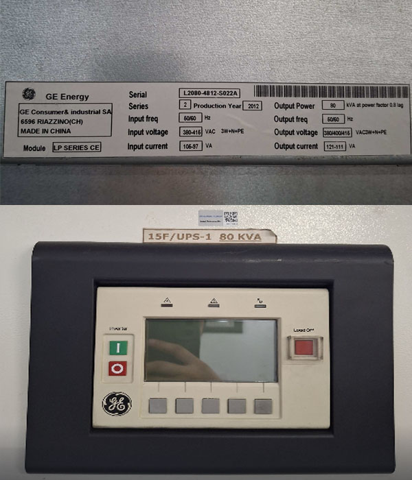 GE Digital Energy UPS System 14F/UPS-B2 80KVA GE | HMR Shop N' Bid