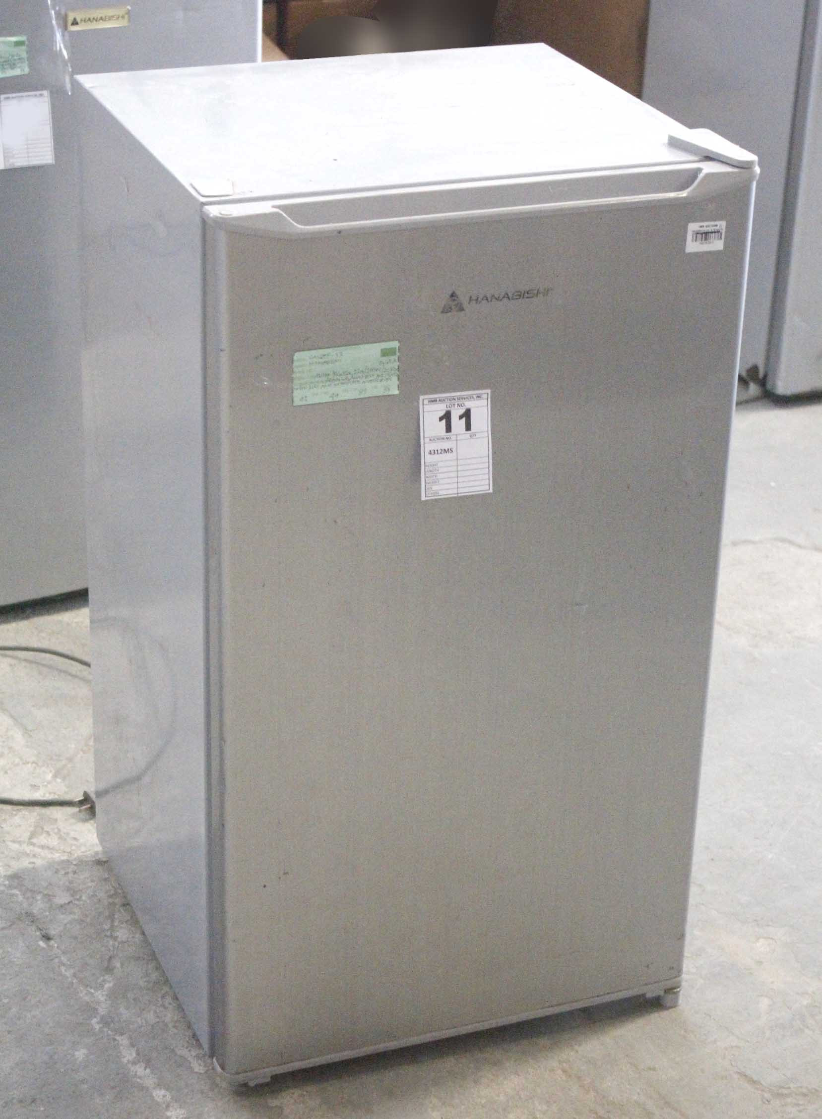 HANABISHI 3.3 cu. ft. Single Door Personal Refrigerator HASREF-33 ...