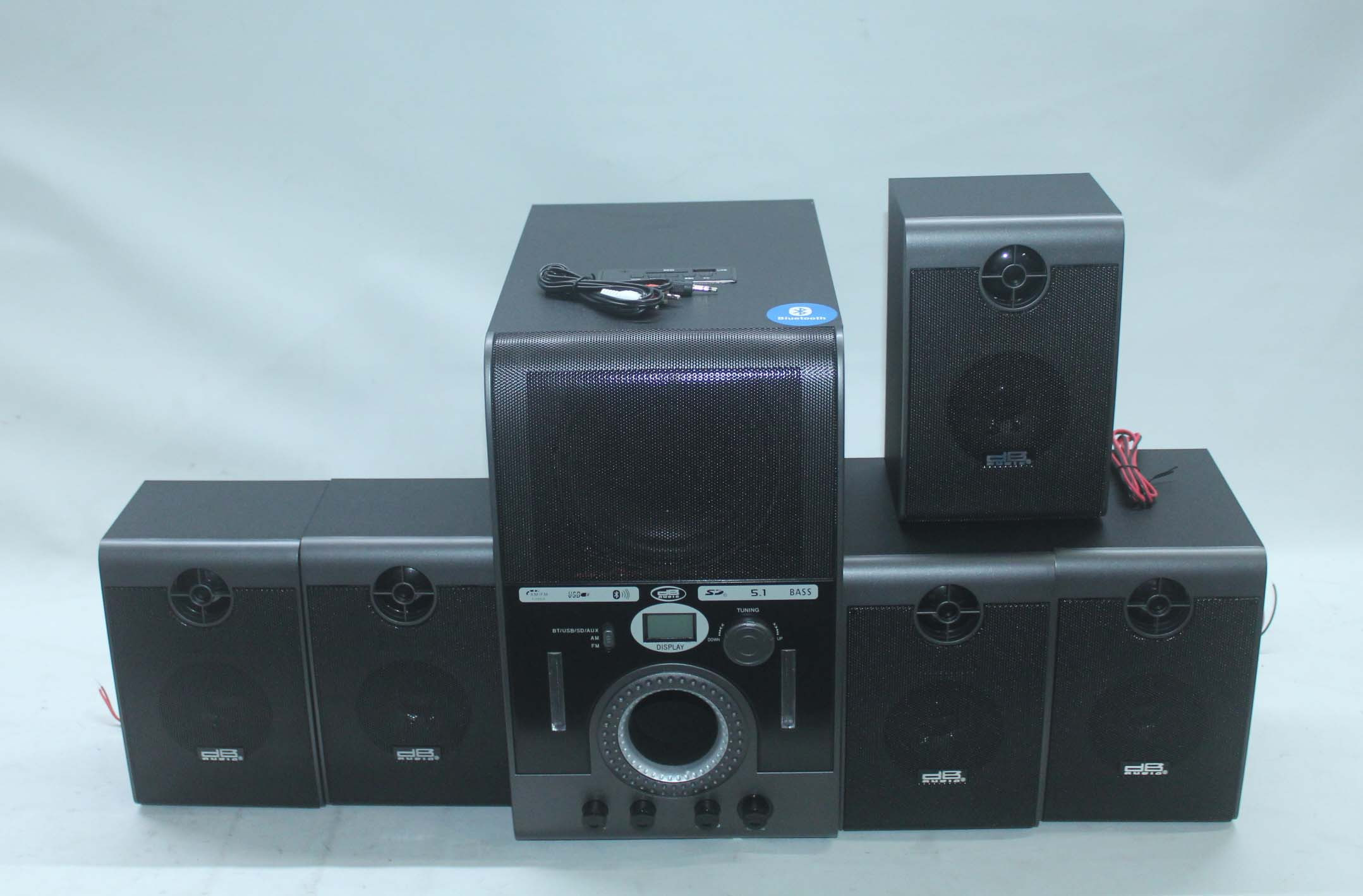 Auction 4410MS - 5.1 Subwoofer System, 2 Way Loudspeaker and 12" Stereo ...