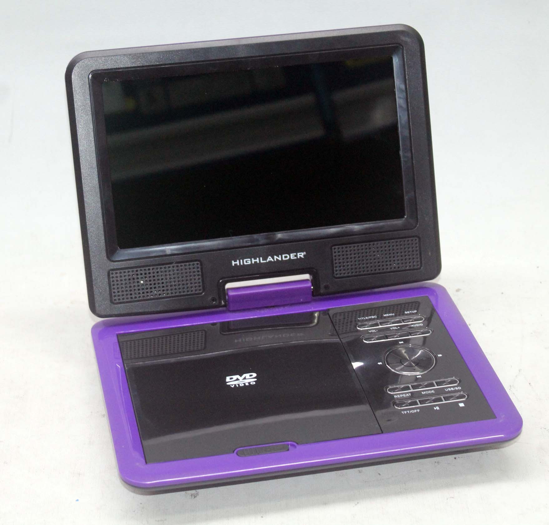 Highlander Portable DVD Player FJD960 — Lot 4 | HMR Shop N' Bid