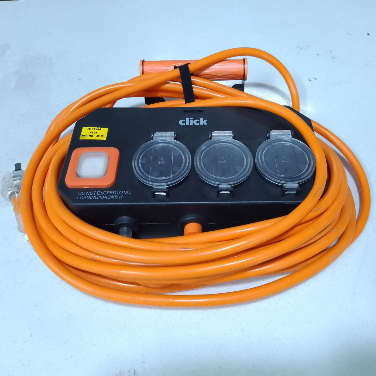 Click 3 Outlets Powerboard with Hanger 10M CPB3HA | HMR Shop N' Bid