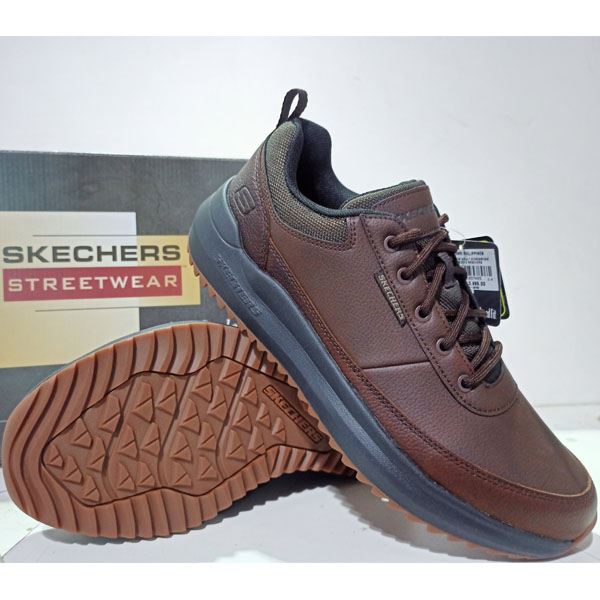 Skechers Parnell-Garth Men Casual Lifestyle Shoes 210929-RDBR Size 10 ...