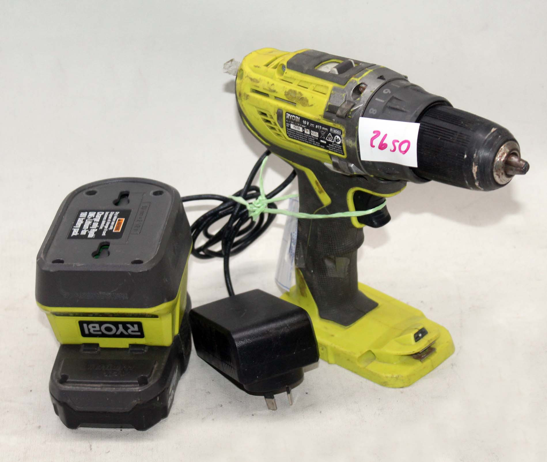Ryobi Cordless Drill Driver R18DD3 - Ryobi Cordless Drill Driver R18DD3 ...
