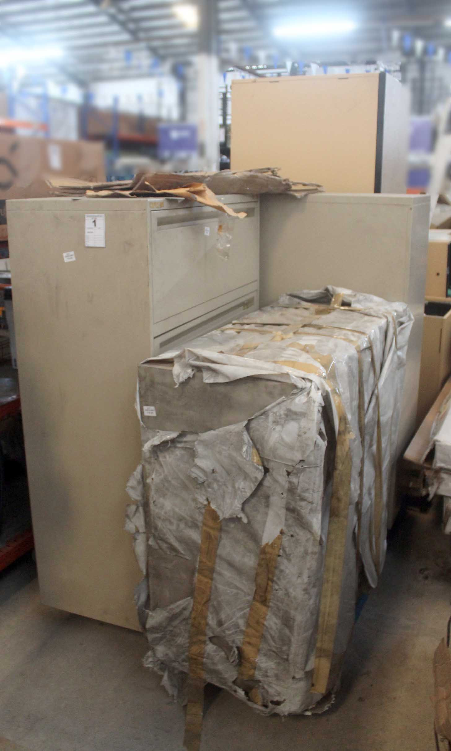 Steel Lateral Filing Cabinet, Pedestal Cabinet, LPG Tank And Assorted ...