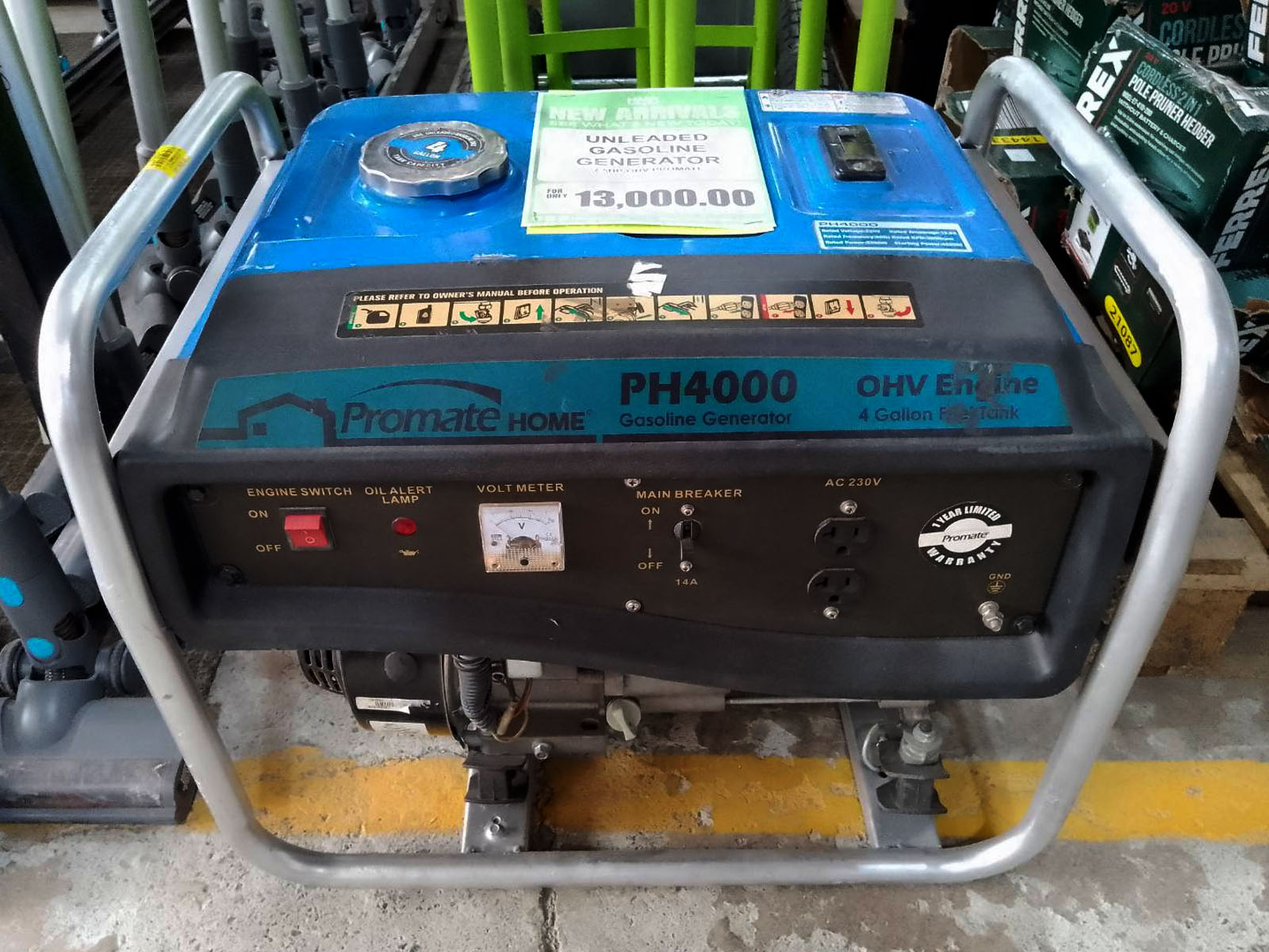 Promate Unleaded Gasoline Generator 7.5HP-OHV PH4000 | HMR Shop N' Bid