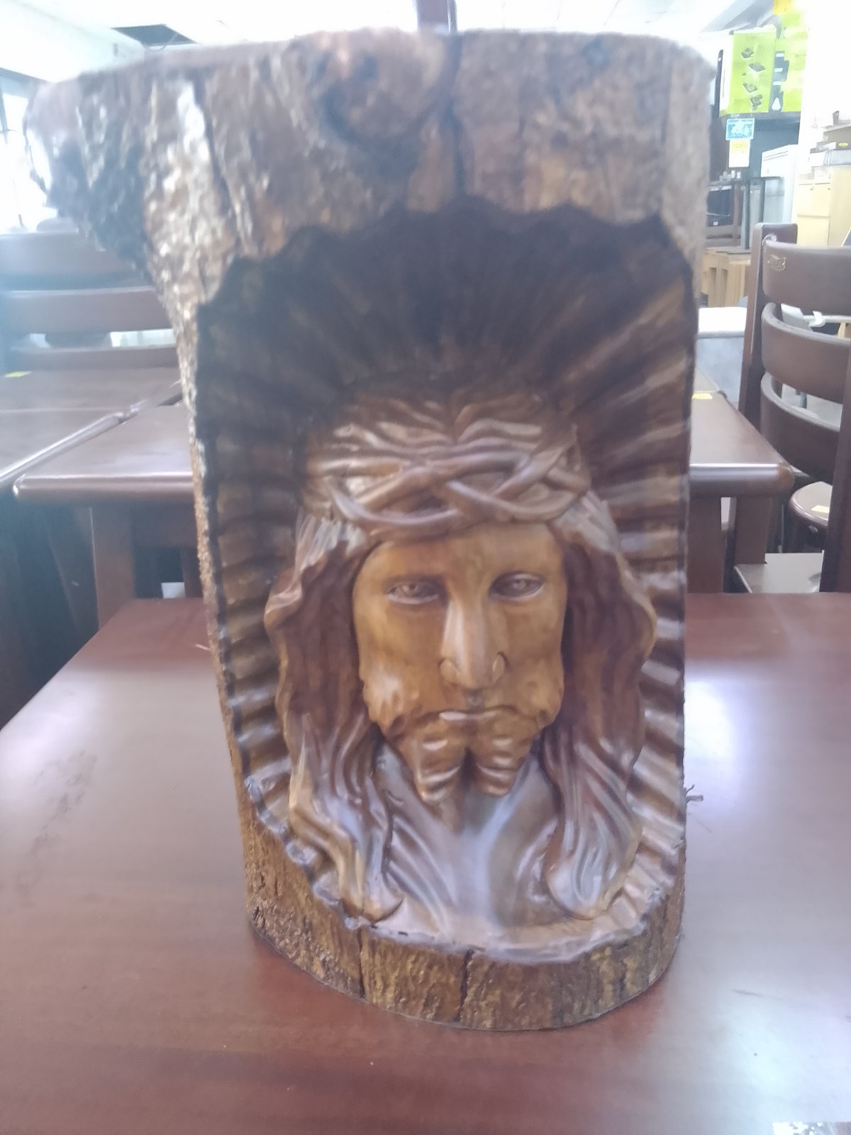 Carved Jesus Christ Wooden W/skin | HMR Shop N' Bid