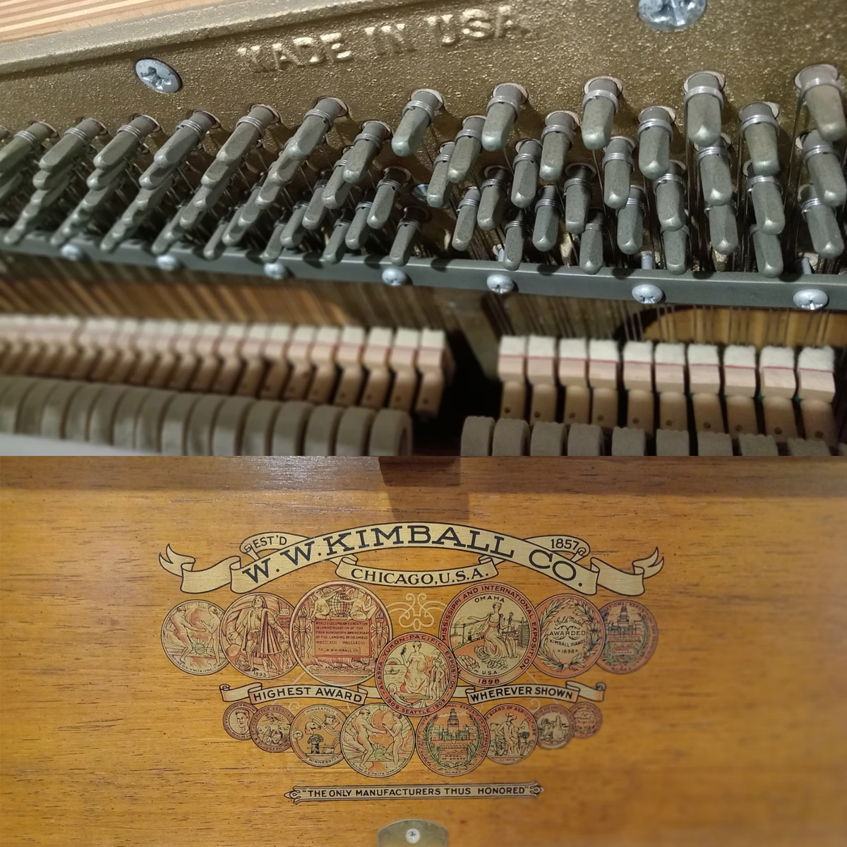 Kimbal Artist Console Piano w/ Stool | HMR Shop N' Bid